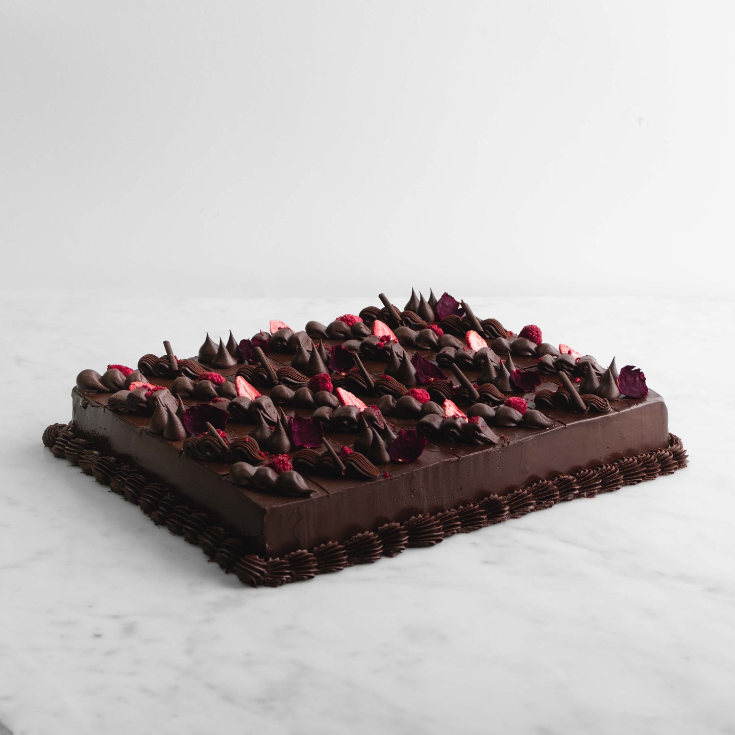 Dark Chocolate Ganache Slab Cake | Auckland Catering | House of ...